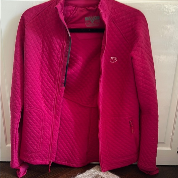 Levelwear | Jackets & Coats | Bright Pink Quilted Golf Jacket With ...